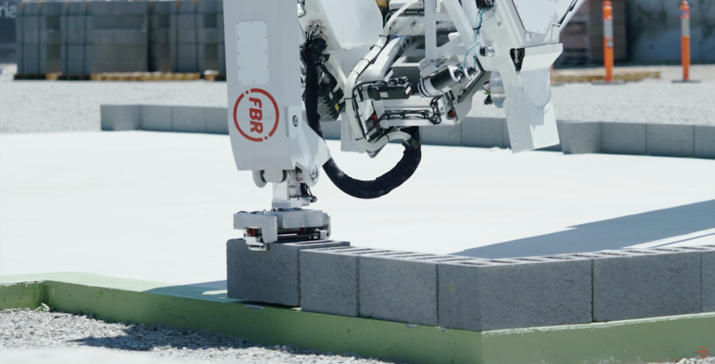 FBR demonstrates its autonomous brick-layer | Industrial Vehicle ...
