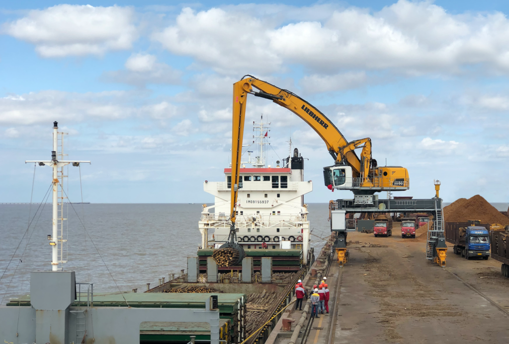 Mammoth Liebherr port handling machine installed in China | Industrial ...