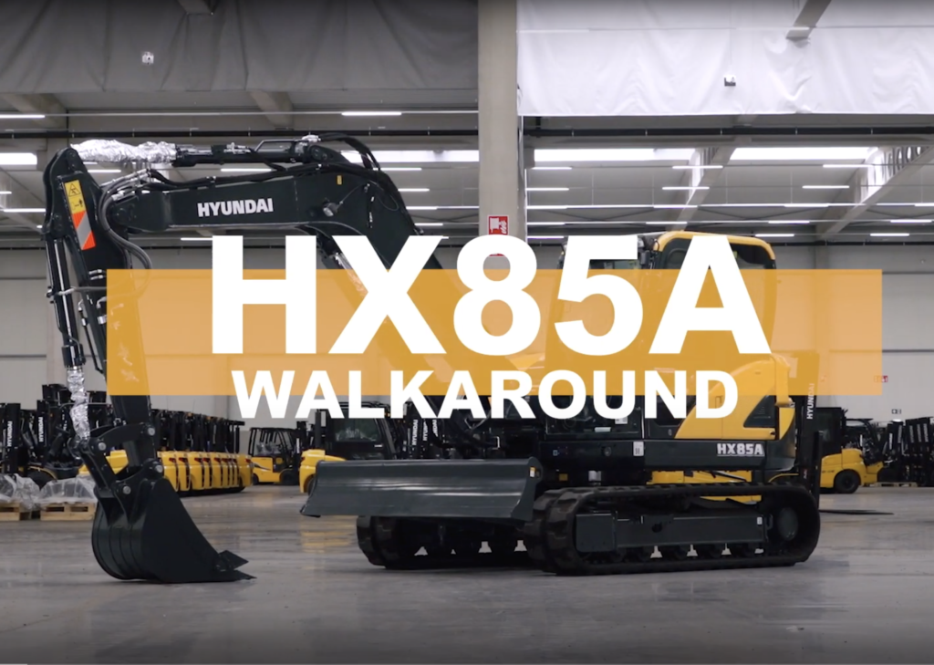 VIDEO: the new compact Hyundai HX85A midi excavator | Industrial ...