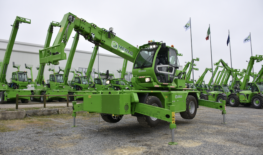 Merlo announces electric version of Roto rotating telehandlers ...