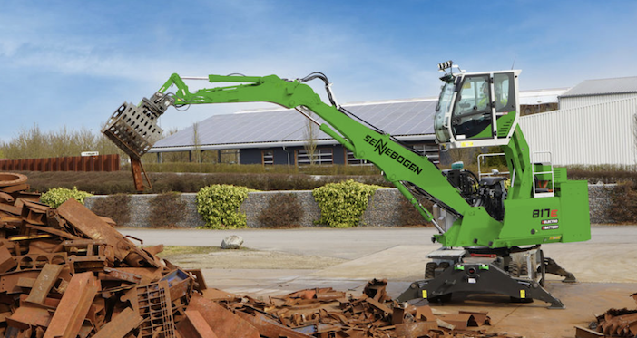 Sennebogen launches all-new electric material handler with battery ...